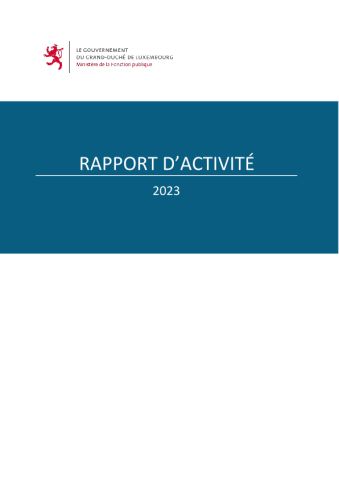 Rapport d'activité 2023 du ministère de la Fonction publique - government.lu