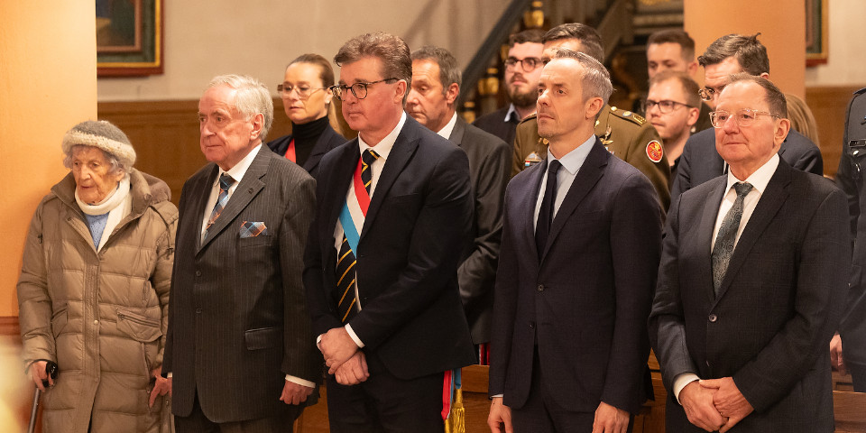 Georges Mischo à la cérémonie commémorative à l'occasion du 80e ...