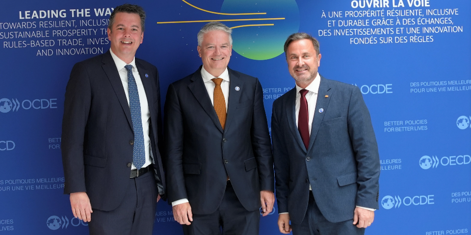 Xavier Bettel, Lex Delles et Gilles Roth à la réunion ministérielle de ...