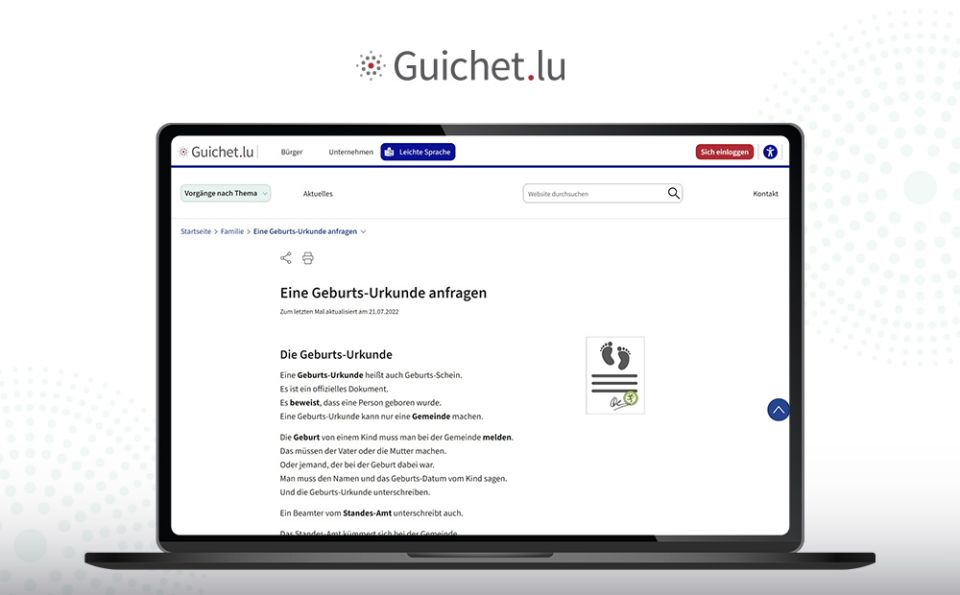 Le portail Guichet.lu fait peau neuve! - gouvernement.lu // Le ...
