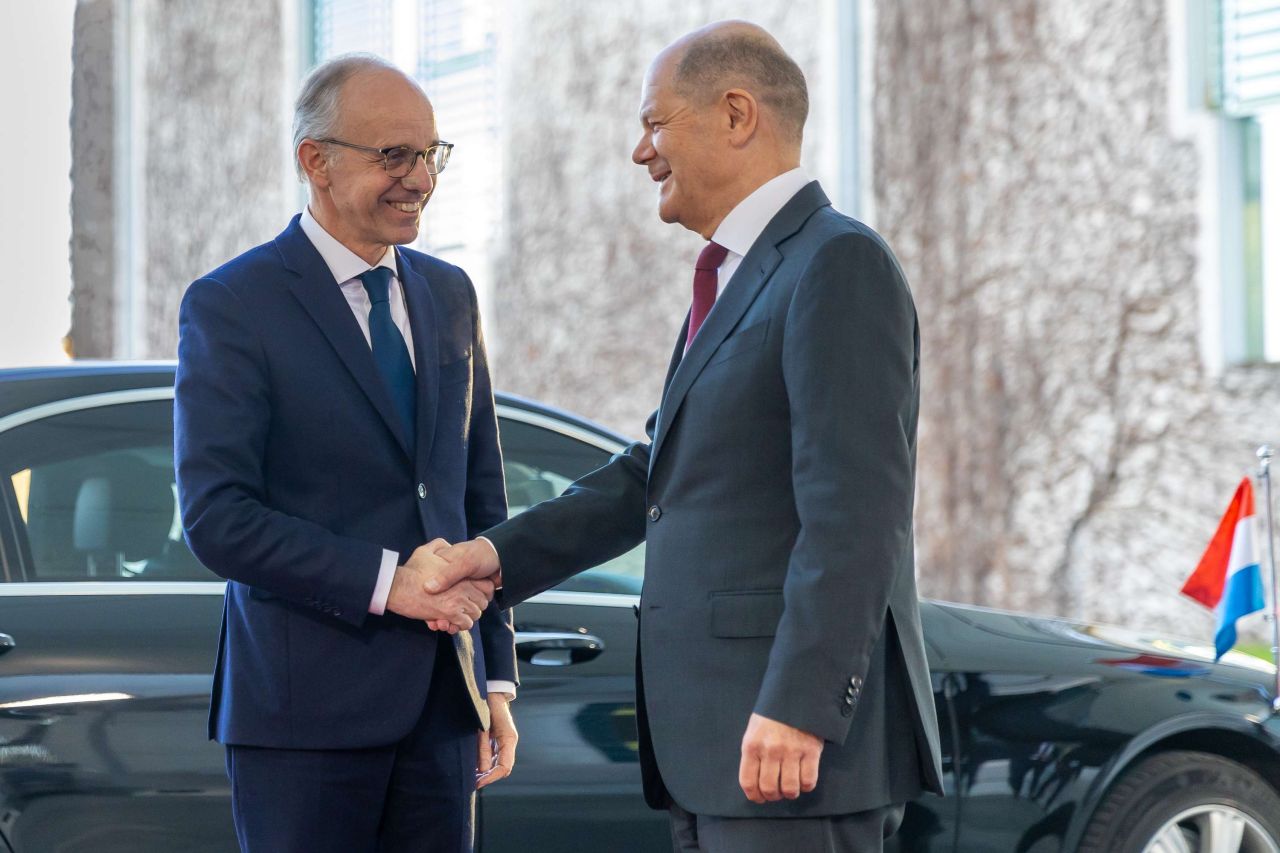 Visite de travail du Luc Frieden auprès du chancelier fédéral d ...