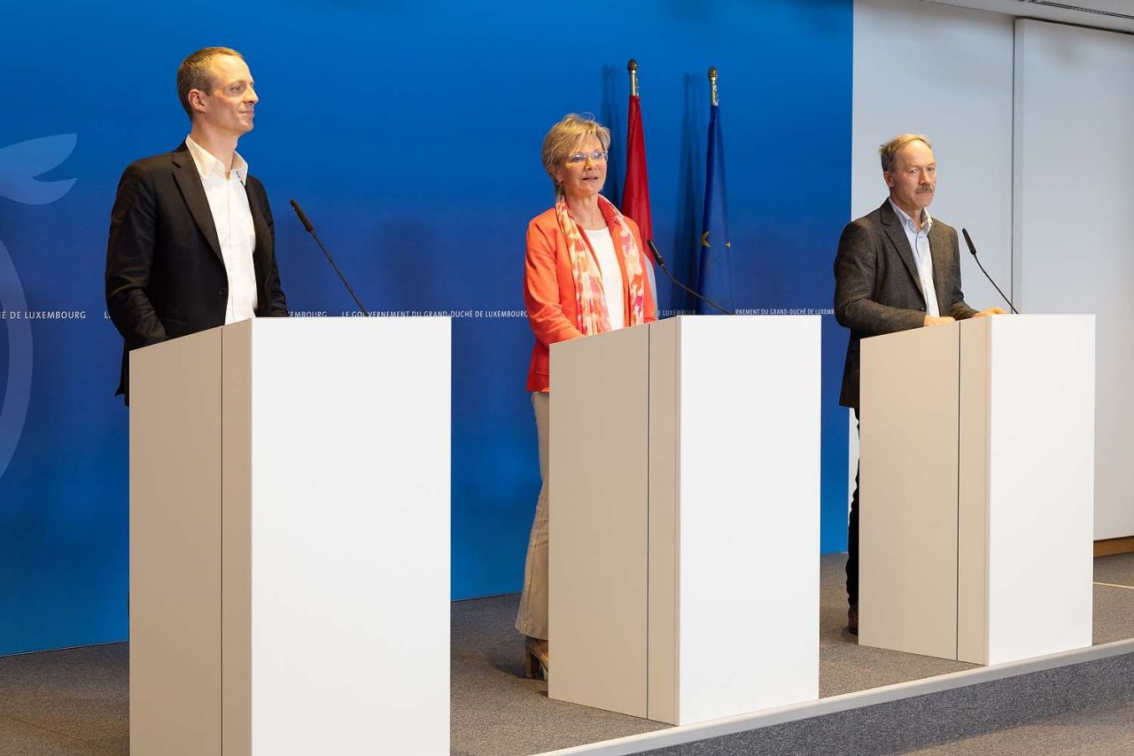 Les ministres Martine Hansen et Serge Wilmes au premier ...