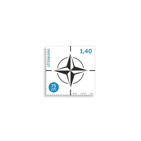 Handing over of the "75 years of NATO" stamp - government.lu