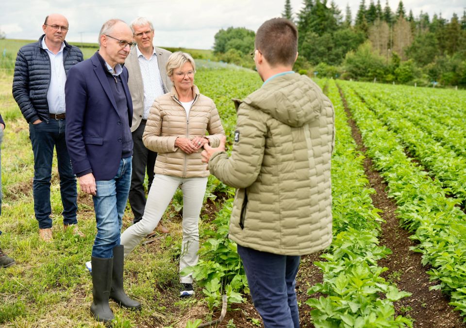 Visite du Premier ministre Luc Frieden et des ministres Martine Hansen ...