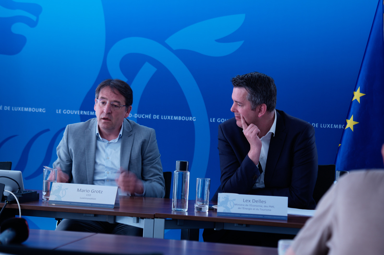 Lex Delles and Mario Grotz present Luxinnovation's 2025 annual report ...