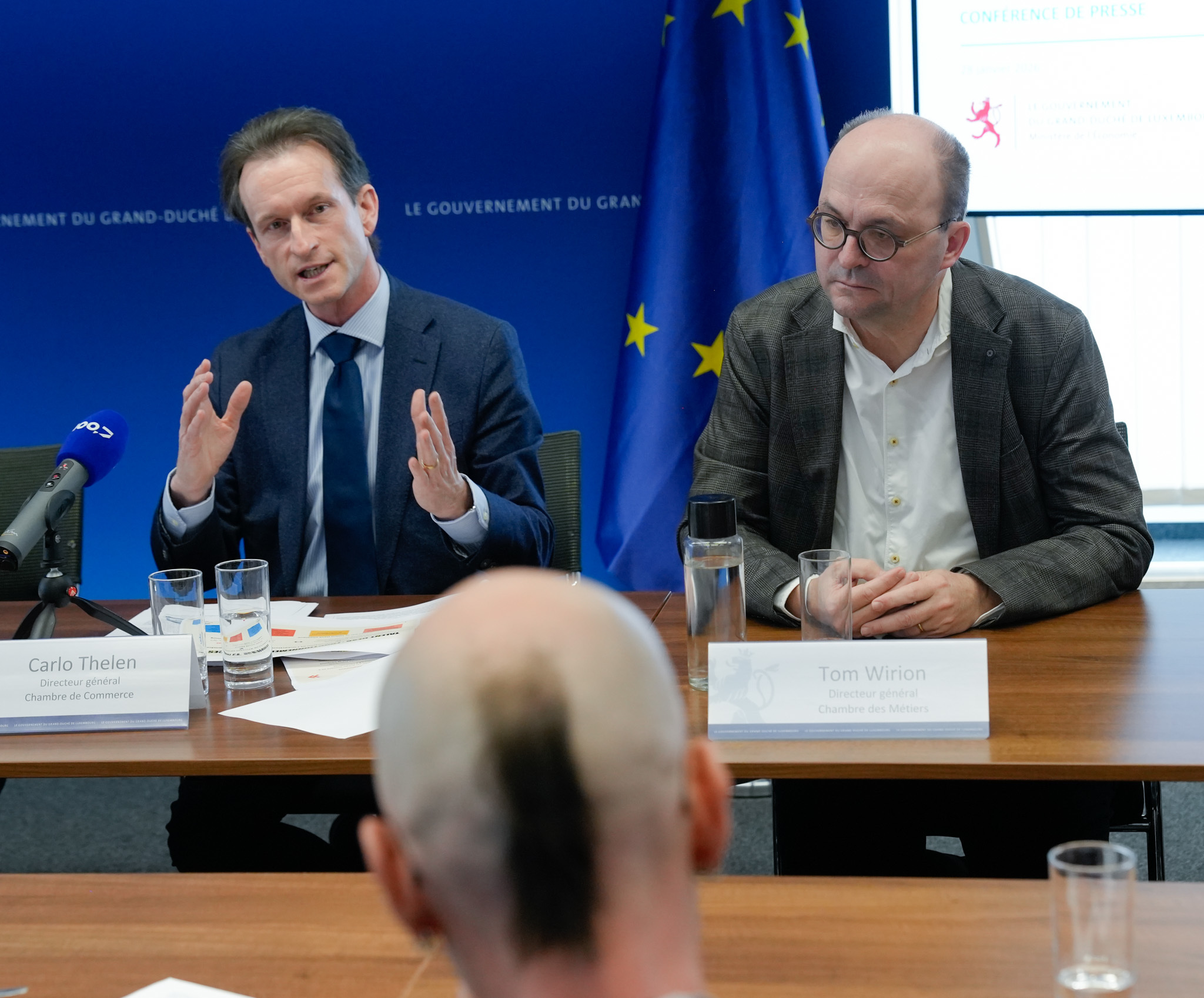 Lex Delles et Marc Spautz ont présenté le nouveau portail "Work in ...