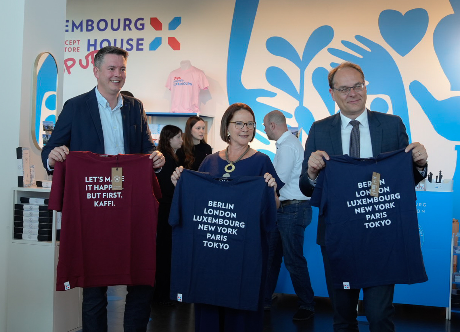 Inauguration officielle du "LuXembourg House Pop-up Store" à l'aéroport ...